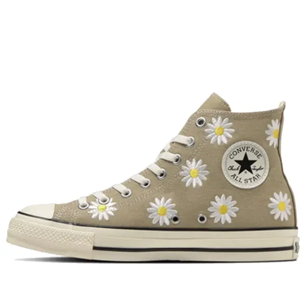 CONVERSE Chuck Taylor All Star High Top Floral Sneakers - Beige/white
