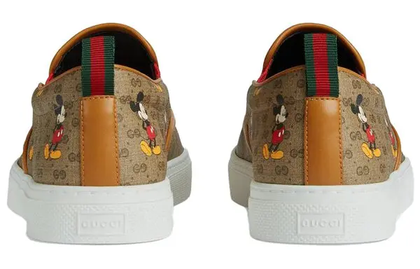 Gucci Disney X Gg Supreme Slip-on 'mickey Mouse - Brown