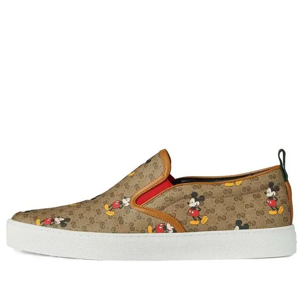 Gucci Disney X Gg Supreme Slip-on 'mickey Mouse - Brown