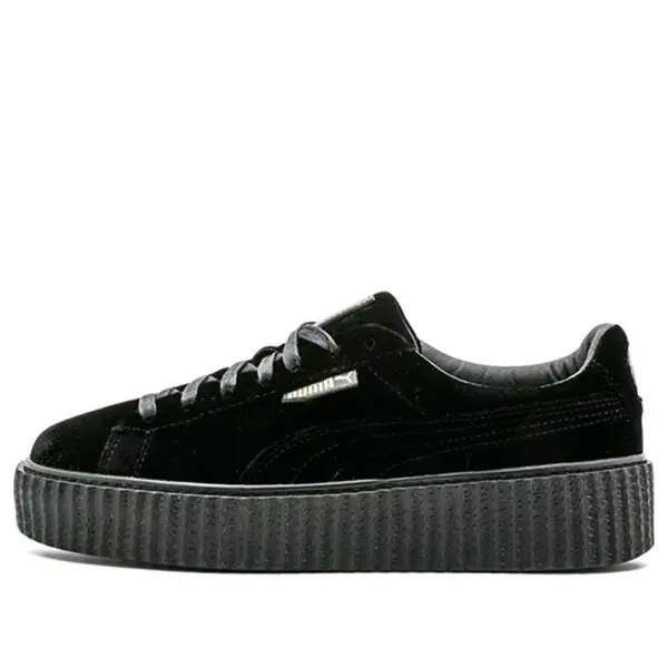 PUMA Fenty Velvet Creeper Platform Sneakers - Black