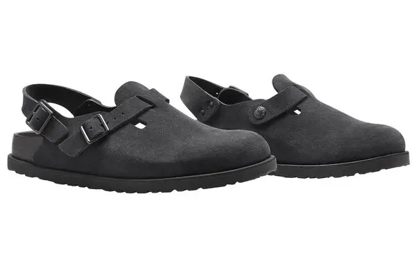 BIRKENSTOCK Tokio Suede Sandals - Black