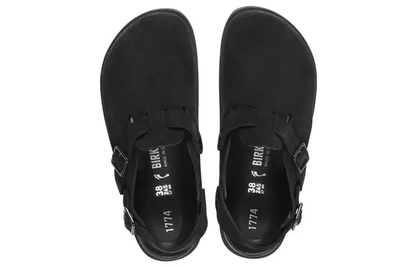 BIRKENSTOCK Tokio Suede Sandals - Black