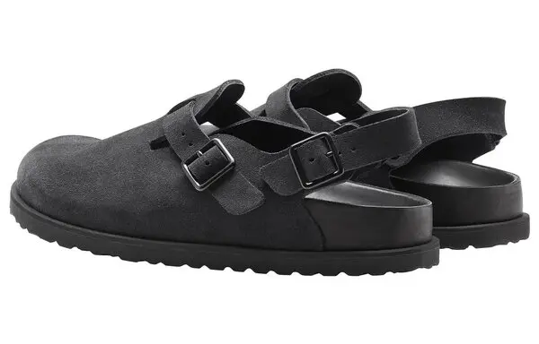 BIRKENSTOCK Tokio Suede Sandals - Black