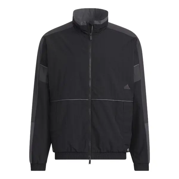 Adidas Contrast Color Stitching Long Sleeve Track Jacket - Default Color