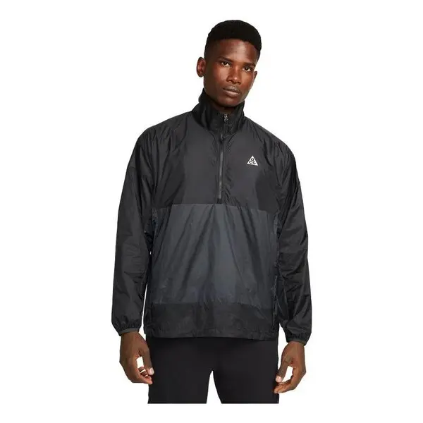 Nike Cinder Cone Half Zip Jacket - Black/grey