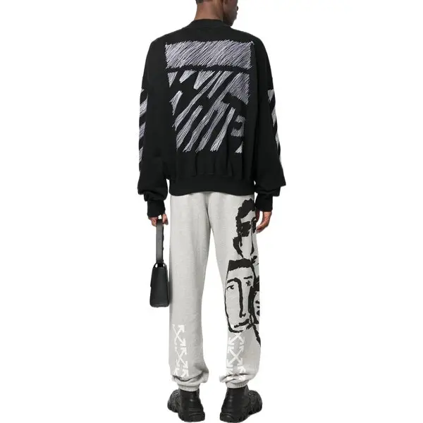 Off-White Scribble Diag Print Sweatshirt