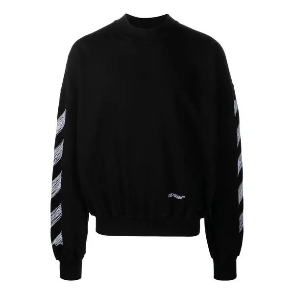 Off-White Scribble Diag Print Sweatshirt - White