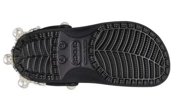 CROCS X Simone Rocha Embellished Clogs - Black