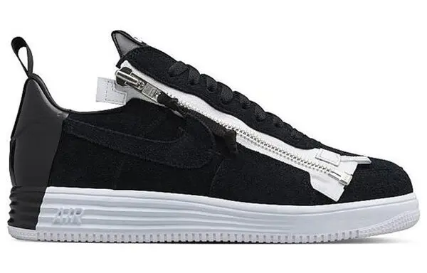 Nike Acronym X Lunar Force 1 Sp 'zip' Sneakers - Black
