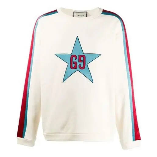 Gucci Sweatshirt With Star Motif - White
