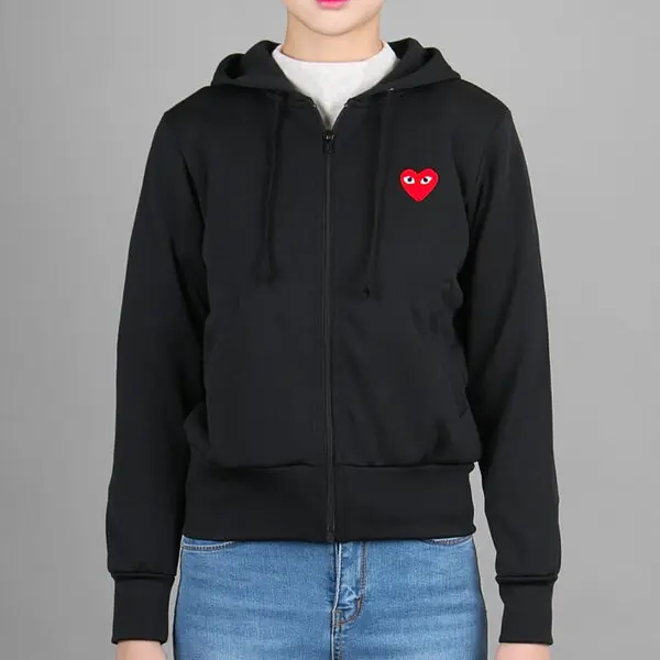 Play Comme Des Garcon Zip Hooded Jacket
