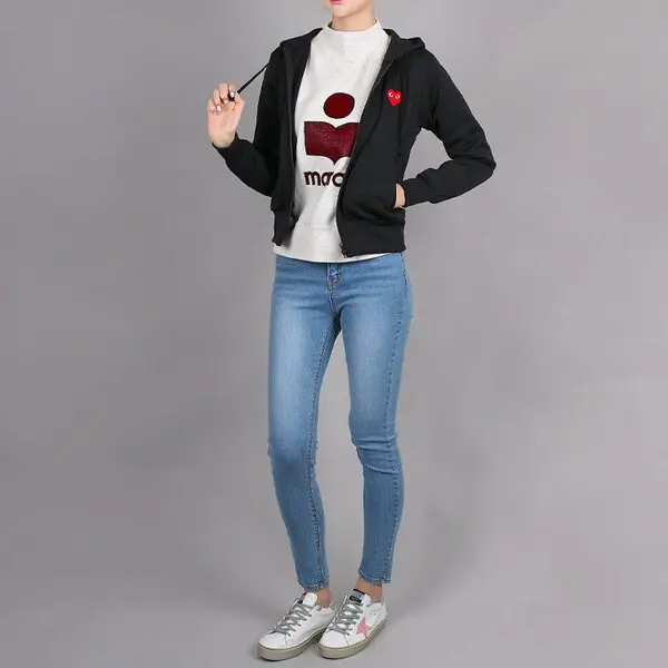 Play Comme Des Garcon Zip Hooded Jacket