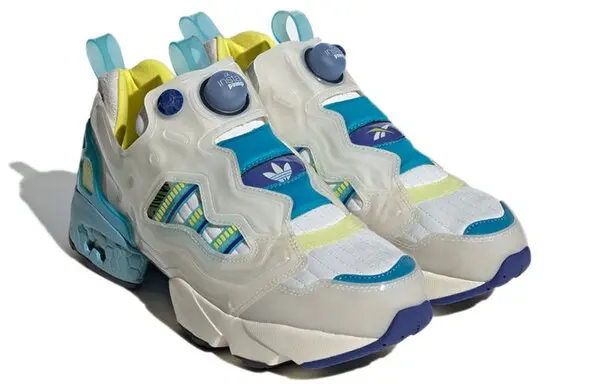 Adidas Zx Fury "shock Cyan" Sneakers - White/blue/blue