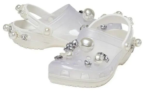 CROCS X Simone Rocha Embellished Clogs - Translucent
