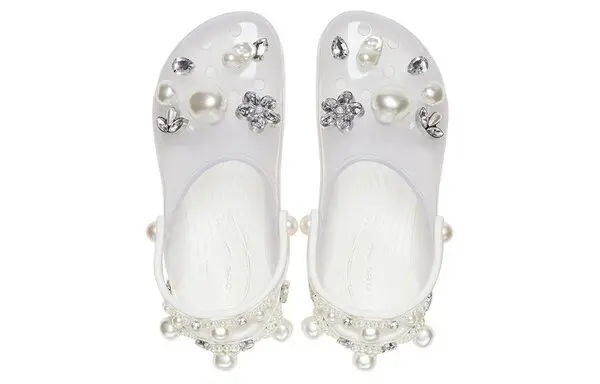 CROCS X Simone Rocha Embellished Clogs - Translucent