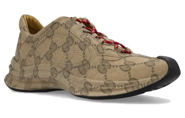 Gucci Run Sneaker Beige Ebony Monogram - Beige/ebony