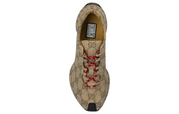 Gucci Run Sneaker Beige Ebony Monogram - Beige/ebony