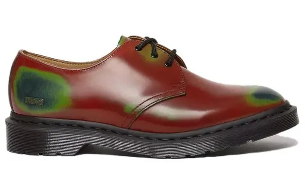 Dr. Martens X Supreme 1461 'wear Away Pack Red - Red/black