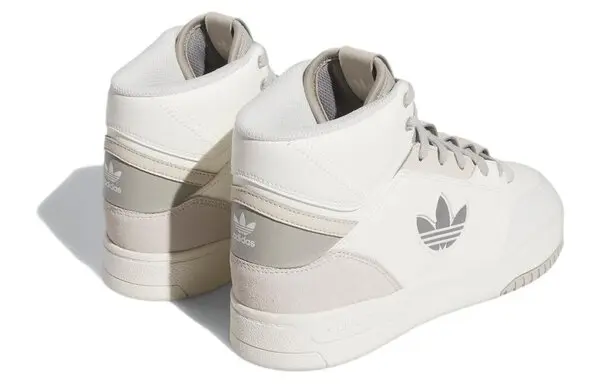 Adidas Originals Drop Step Xl High Top Sneakers - White/grey