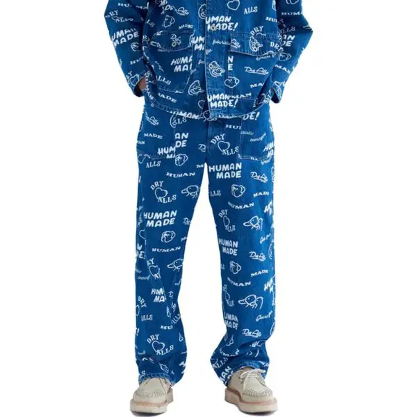 HUMAN MADE Printed Denim Baggy Jeans