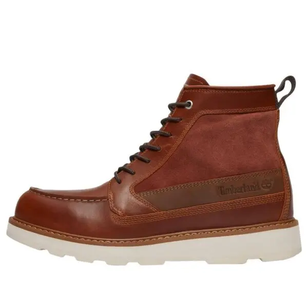 Timberland Britton Mills Waterproof Boots - Rust Full Grain