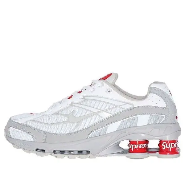 Nike X Supreme Shox Ride 2 Sp Sneakers - White/red