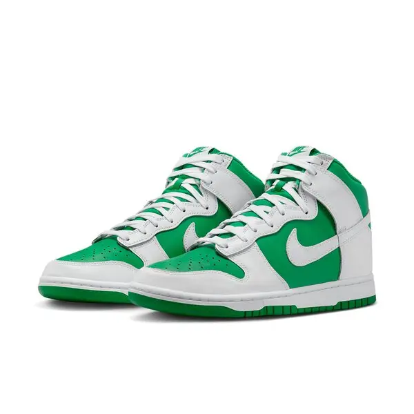 Nike Dunk High Top Sneakers - Pine Green/white/white