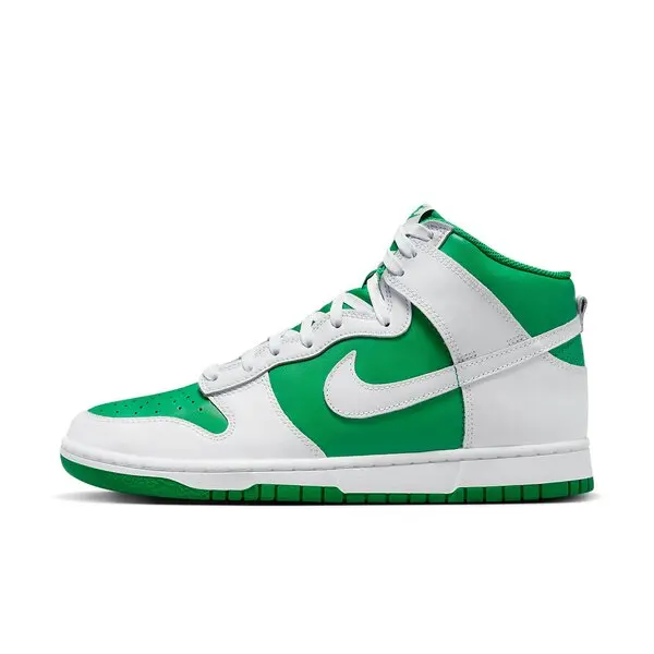 Nike Dunk High Top Sneakers - Pine Green/white/white