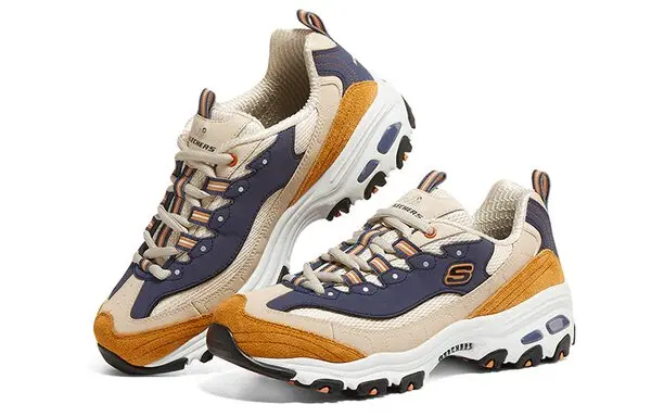 Sketchers D'lites 1.0 'brown Blue' Sneakers - Brown/blue