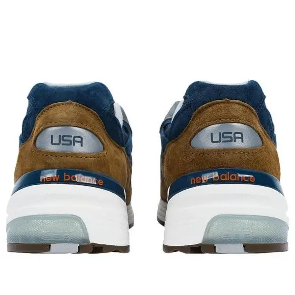 NEW BALANCE J.crew X 992 Made In Usa "new York" Sneakers - Brown/blue