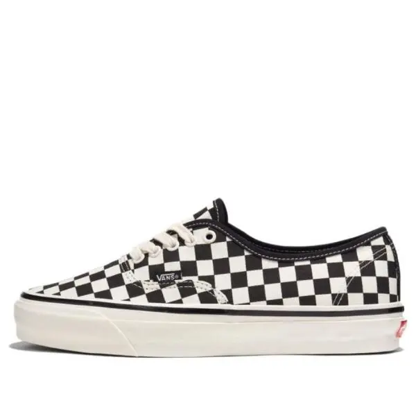 VANS Authentic Checkerboard Lace Up Sneakers - Black/white