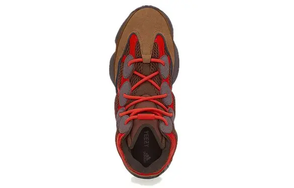 Adidas Yeezy 500 High Sumac Sneakers - Brown/orange