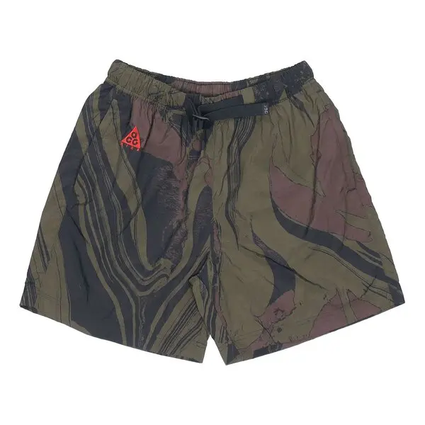 Nike Mt Fuji Printed Sports Shorts - Dark Green