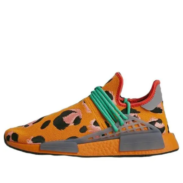 Adidas Pharrell X Nmd Human Race 'animal Print' Sneakers - Yellow/black