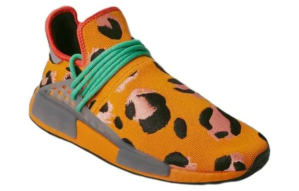Adidas Pharrell X Nmd Human Race 'animal Print' Sneakers - Yellow/black