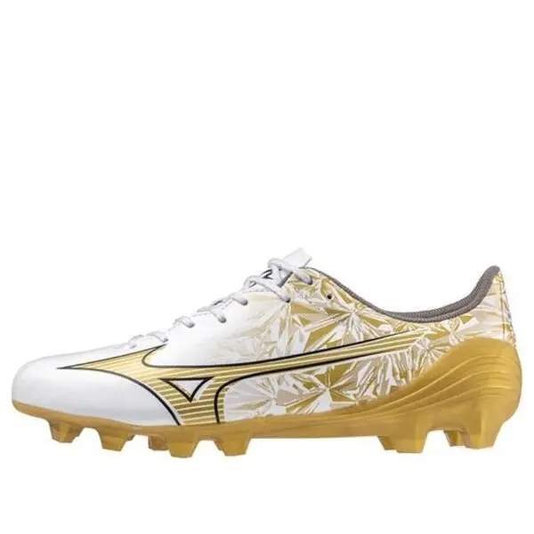 Mizuno Alpha Elite Fg Football Boots - White/gold