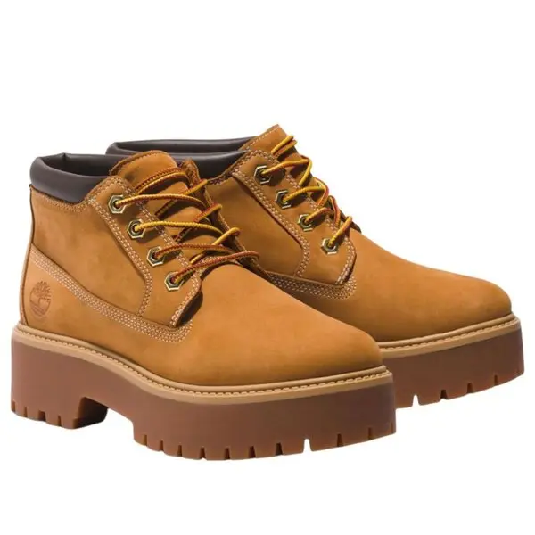 Timberland Stone Street Waterproof Platform Boots - Wheat