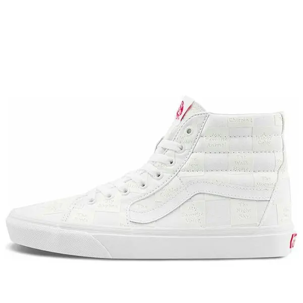 VANS Sk8-hi 'diy Checkerboard' High Top Sneakers - White