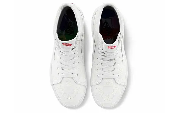 VANS Sk8-hi 'diy Checkerboard' High Top Sneakers - White