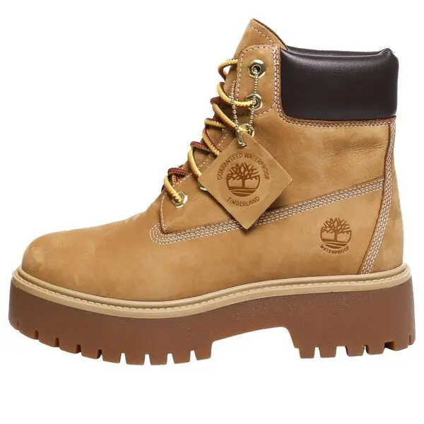 Timberland Stone Street Waterproof Lace-up Boots - Wheat