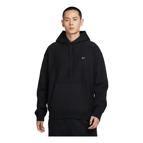 Nike Solo Swoosh Pull-on Hoodie - Black