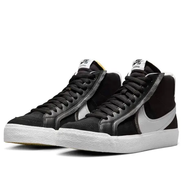 Nike Zoom Blazer Mid Premium Sb 'oversized Swoosh - Black/white