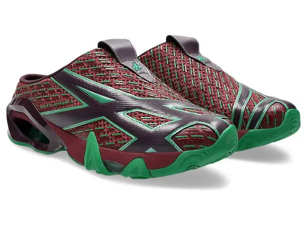 Asics X Kiko Kostadinov Novalis Gel-styrax Slip-on Sneakers - Dahlia/green