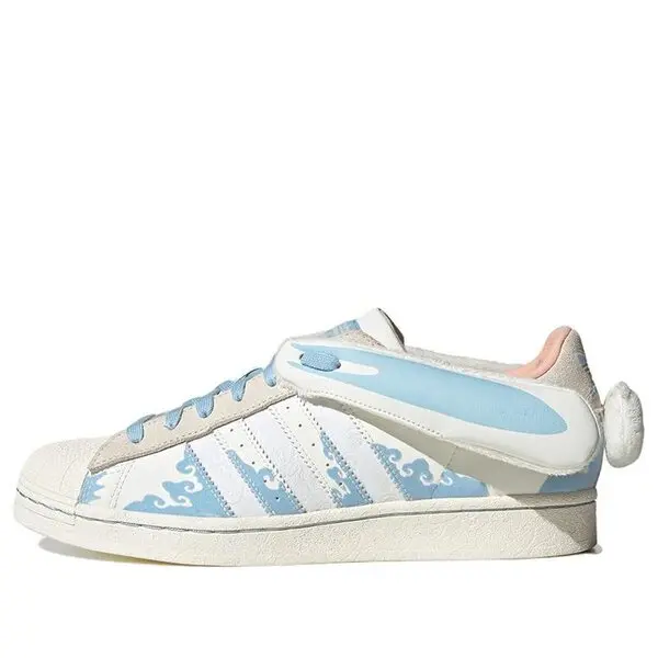 Adidas Originals Superstar Papercut X Melting Sadness Sneakers - White/blue