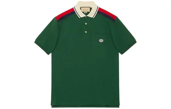 Gucci Cotton Polo With Interlocking G