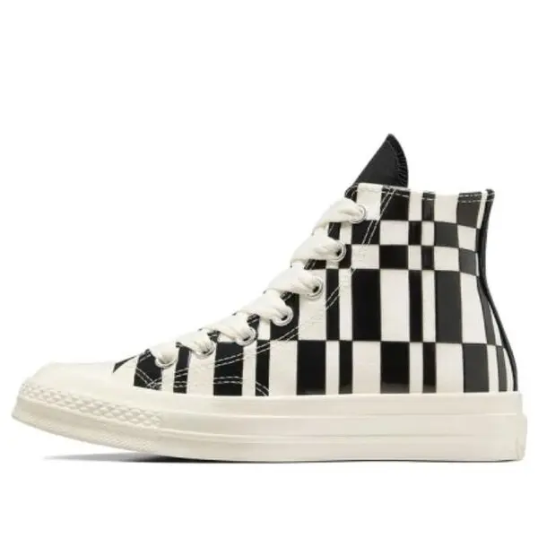 CONVERSE Chuck 70 Hi Sneakers With Checked Print - Black/beige