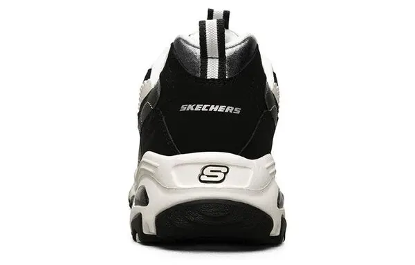 Sketchers D'lites 1.0 Low Top Chunky Sneakers - Black/white