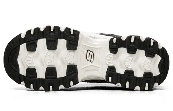 Sketchers D'lites 1.0 Low Top Chunky Sneakers - Black/white