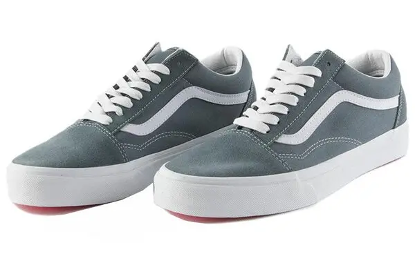 VANS Old Skool Lace Up Sneakers - Gray/white