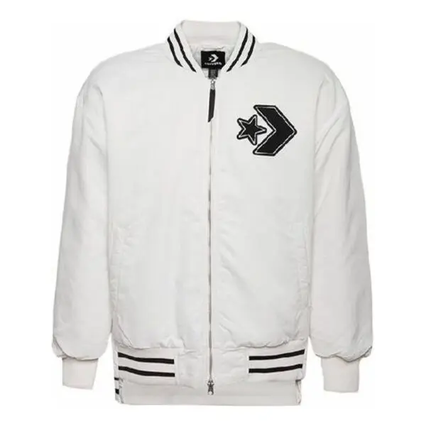 CONVERSE Padded Bomber Jacket - White/black